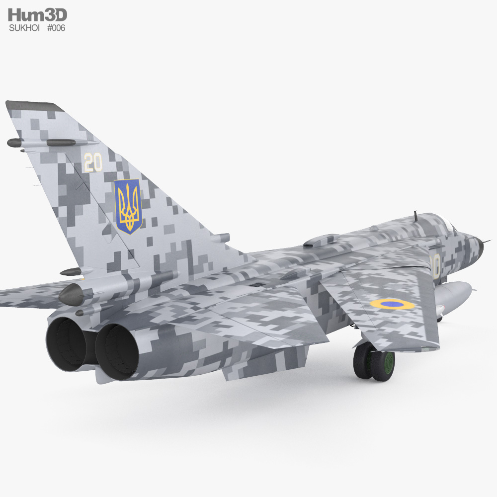Sukhoi Su-24 3D model - Download Fighter on 3DModels.org