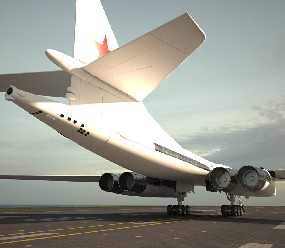 Tupolev Tu-160 3D model - Download Bomber on 3DModels.org