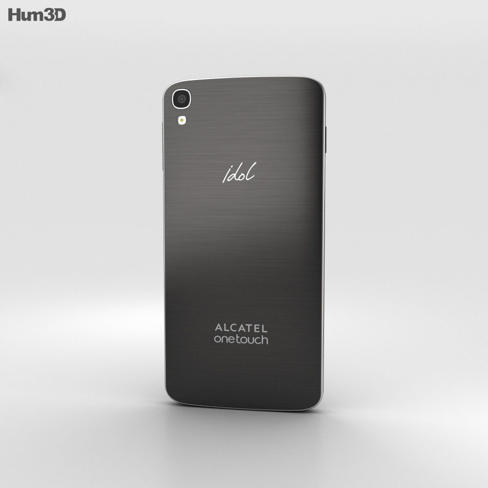 Alcatel One Touch Idol 3 4.7-inch Black 3D model - Download Phones on ...