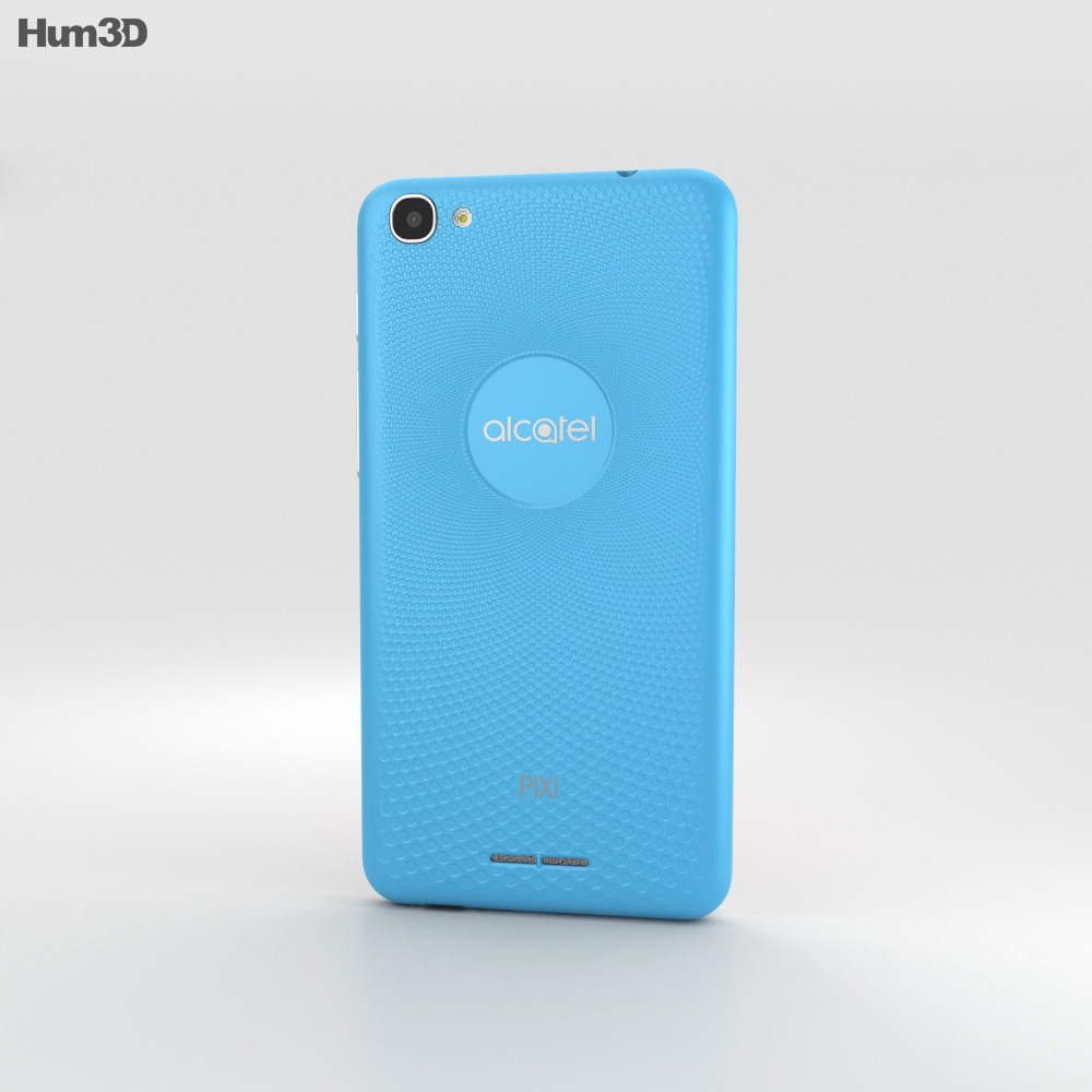 Alcatel Pixi 4 Plus Power Blue 3D model - Download Phones on 3DModels.org