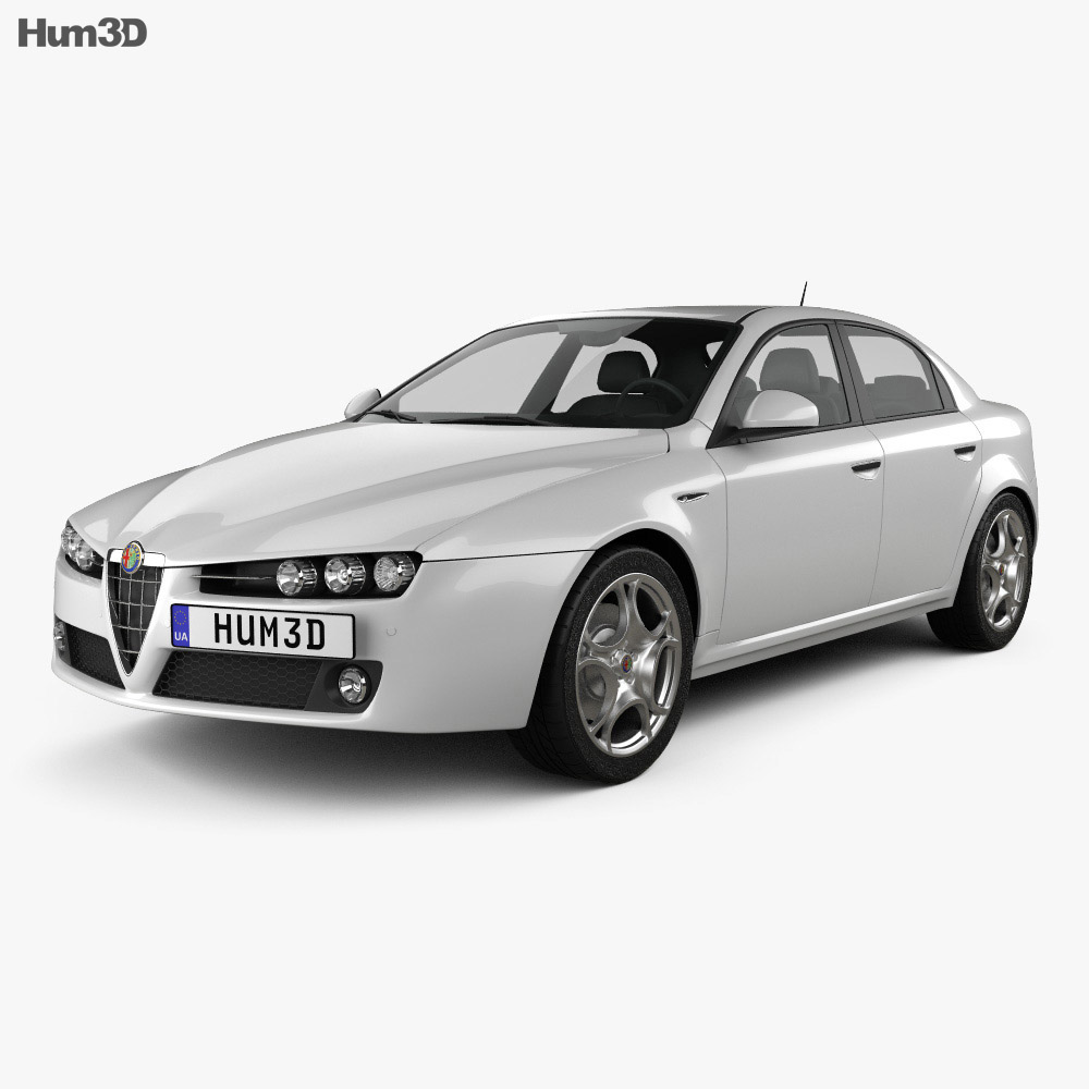 Alfa Romeo 159 sedan 2012 3D model - Download Sedan on 3DModels.org
