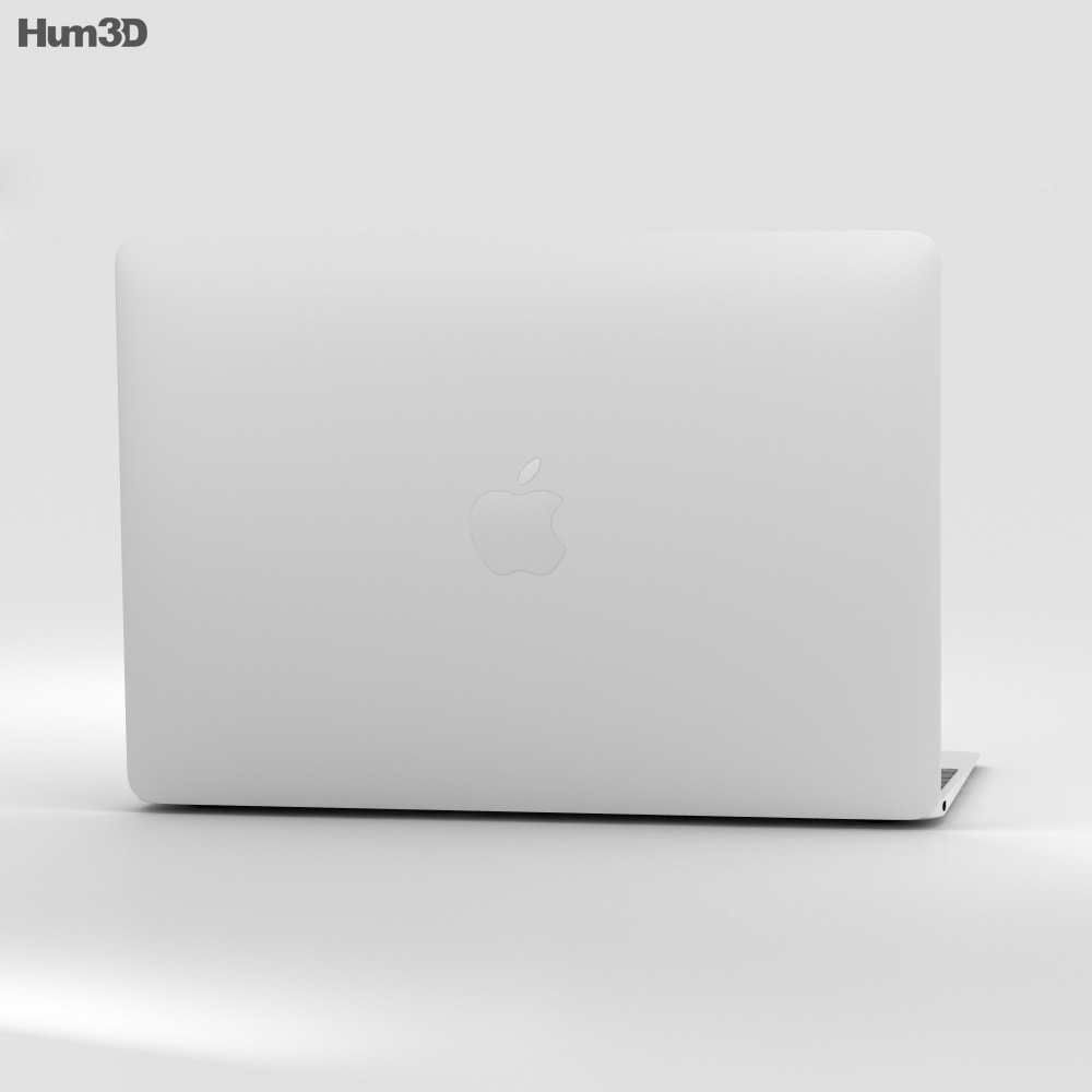 Apple MacBook Silver 3D model - Download Laptop on 3DModels.org