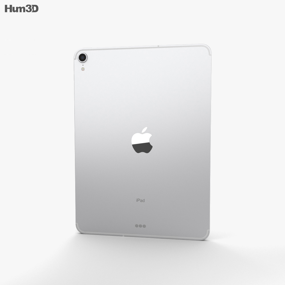 Apple iPad Pro 11-inch (2018) Silver 3D model - Download Tablet on ...