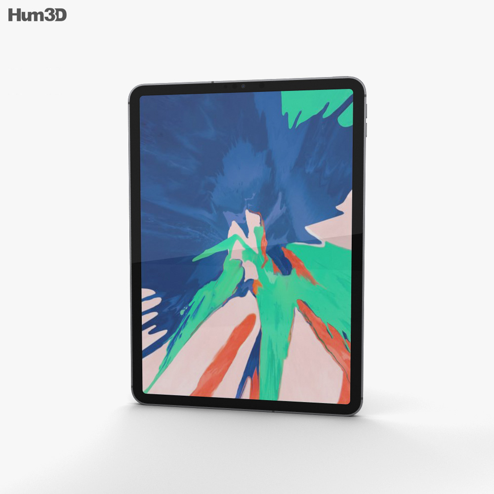 Apple iPad Pro 11-inch (2018) Space Gray 3D model - Download Tablet on ...