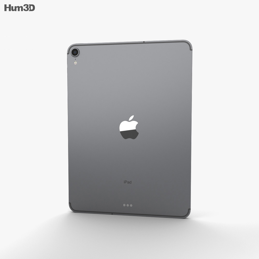 Apple iPad Pro 11-inch (2018) Space Gray 3D model - Download Tablet on ...