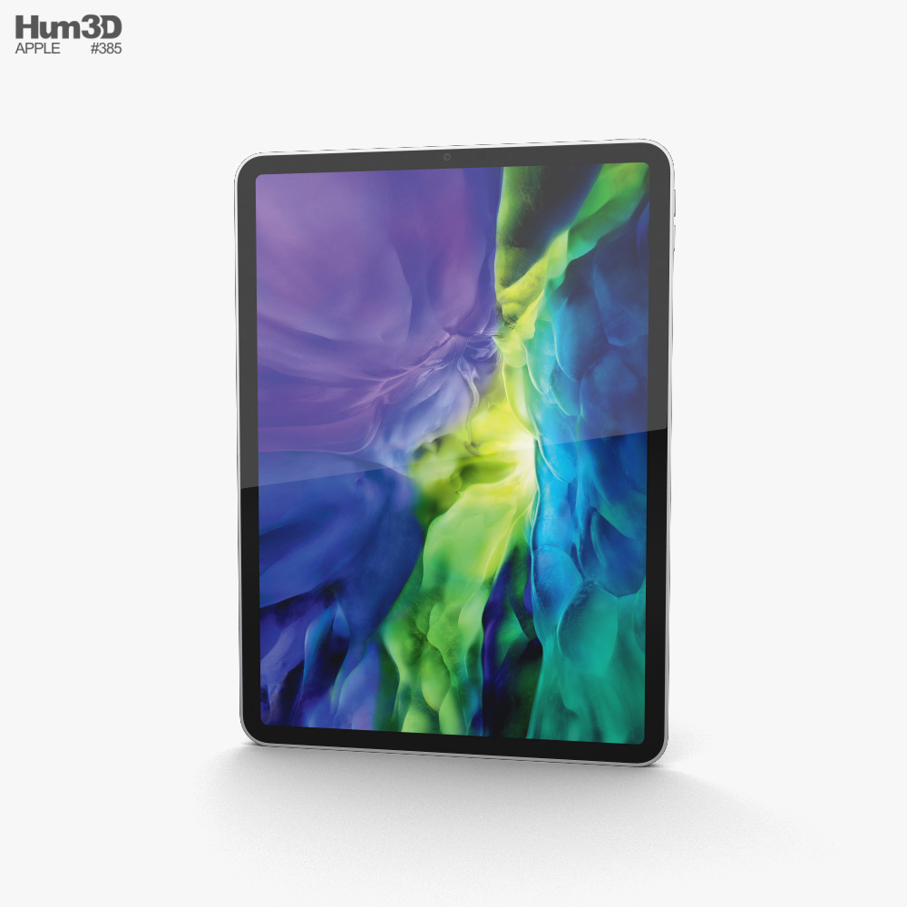 Apple iPad Pro 11-inch (2020) Silver 3D model - Download Tablet on ...
