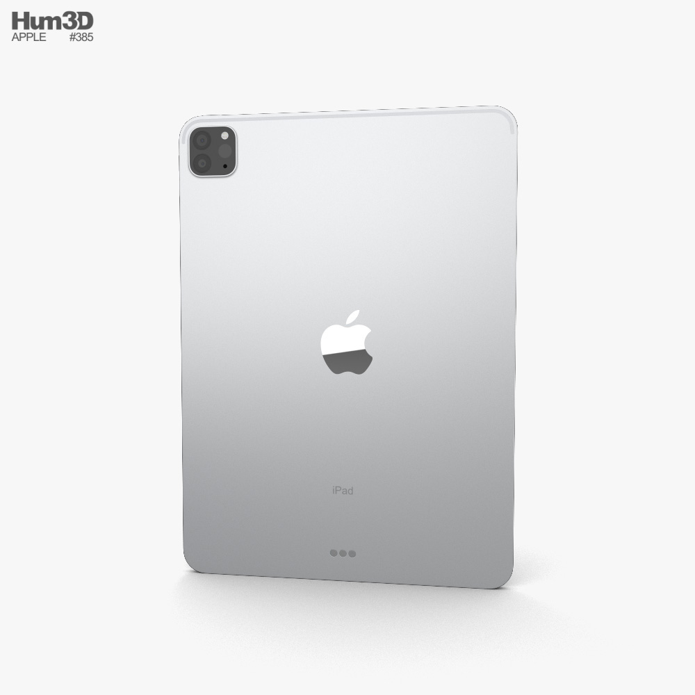 Apple iPad Pro 11-inch (2020) Silver 3D model - Download Tablet on ...