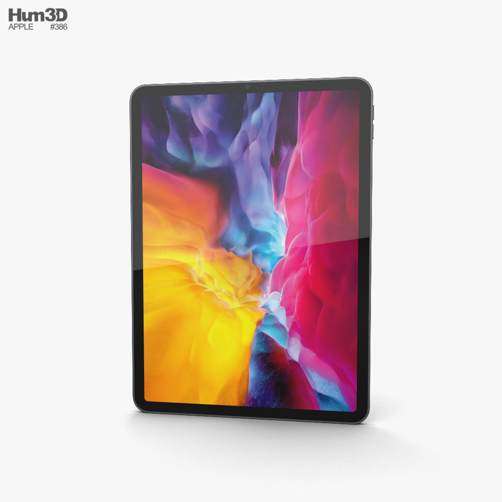Apple iPad Pro 11-inch (2020) Space Gray 3D model - Download Tablet on ...