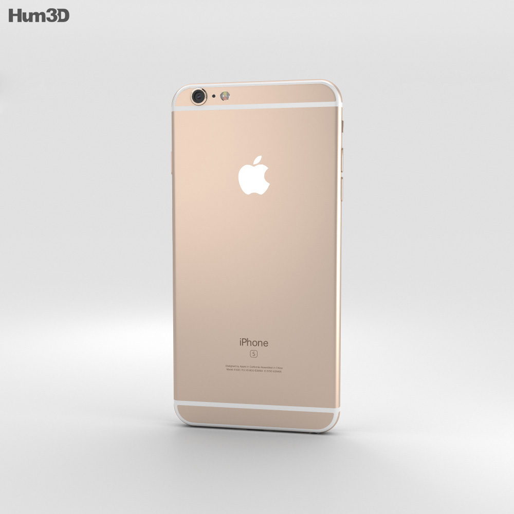 Apple iPhone 6s Plus Gold 3D model - Download Phones on 3DModels.org
