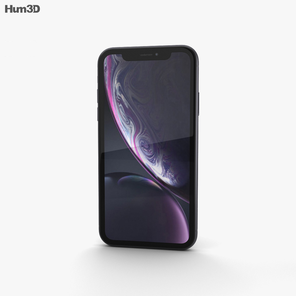 Apple iPhone XR Black 3D model - Download Phones on 3DModels.org