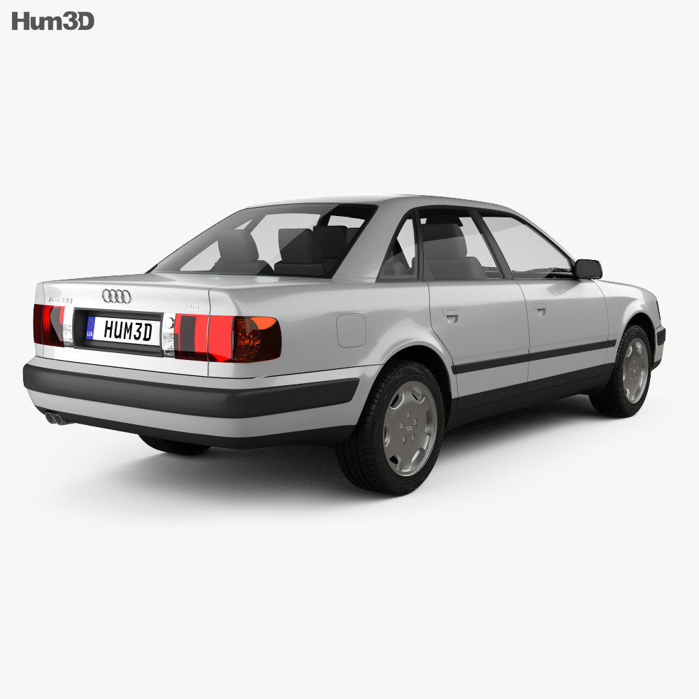 Audi 100 (C4) sedan 1994 3D model - Download Sedan on 3DModels.org