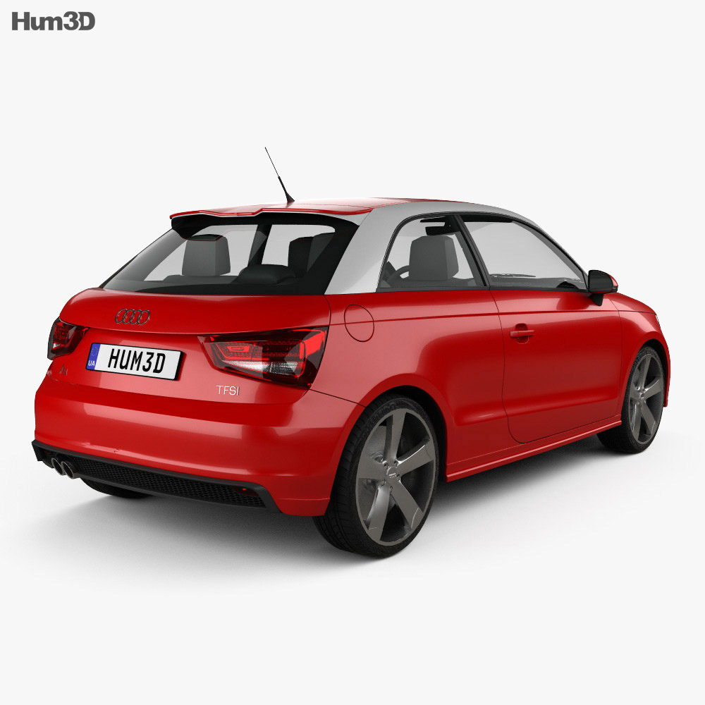Audi A1 2013 3D model - Download Hatchback on 3DModels.org