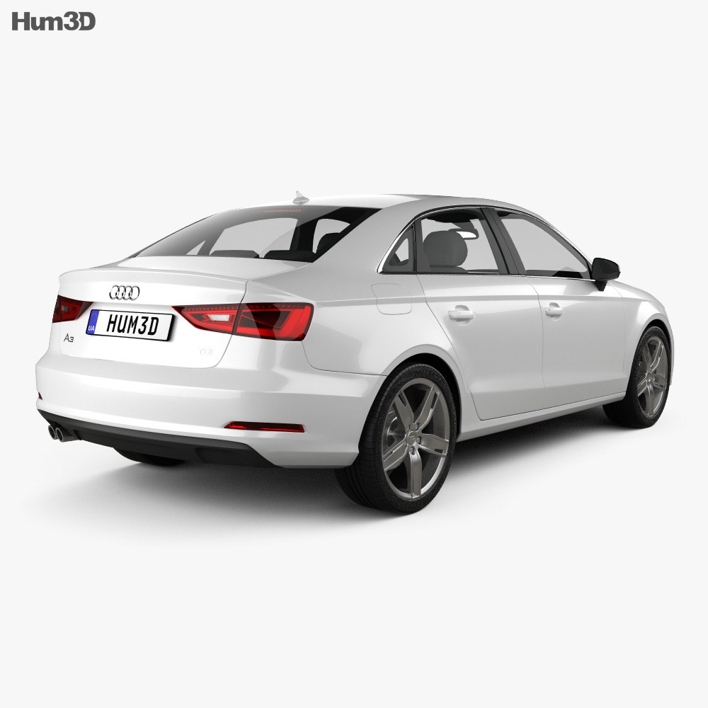 Audi A3 sedan 2016 3D model - Download Sedan on 3DModels.org