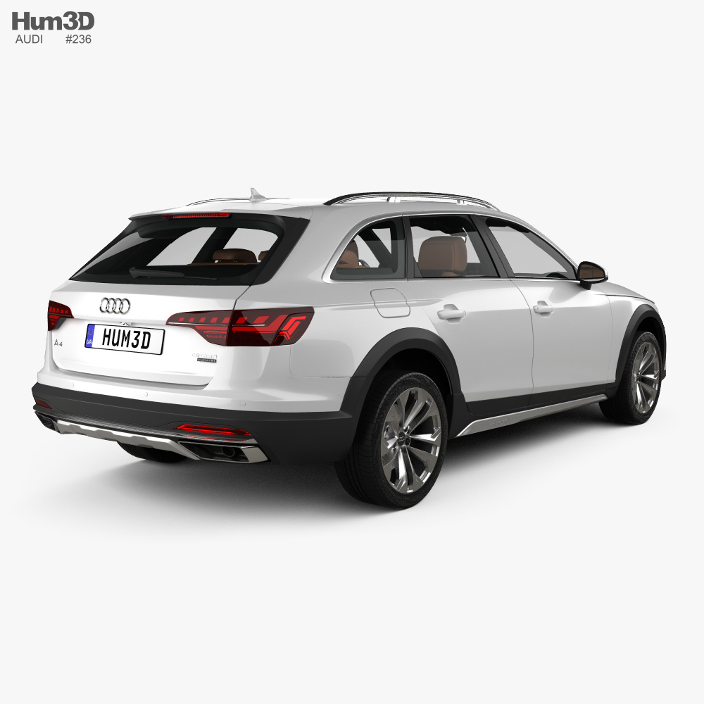 Audi A4 Allroad with HQ interior 2022 3D model - Download Wagon car on ...