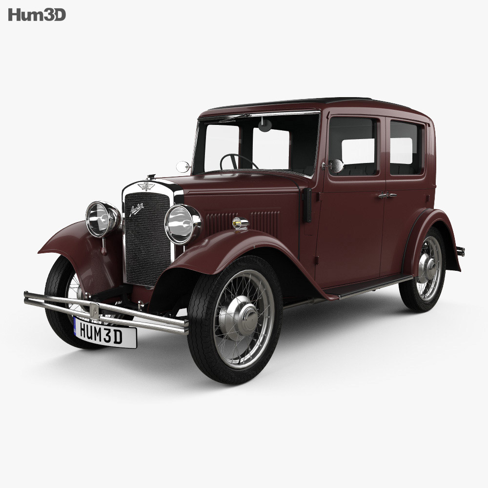 Austin 10/4 1932 3D model - Download Sedan on 3DModels.org