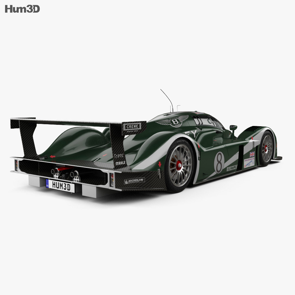 Bentley Speed 8 2004 3D model - Download Sports car on 3DModels.org