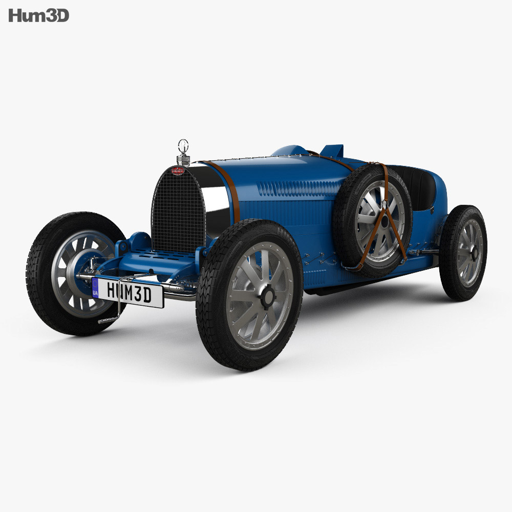 Bugatti Type 35 with HQ interior 1924 3D model - Download Sports car on ...