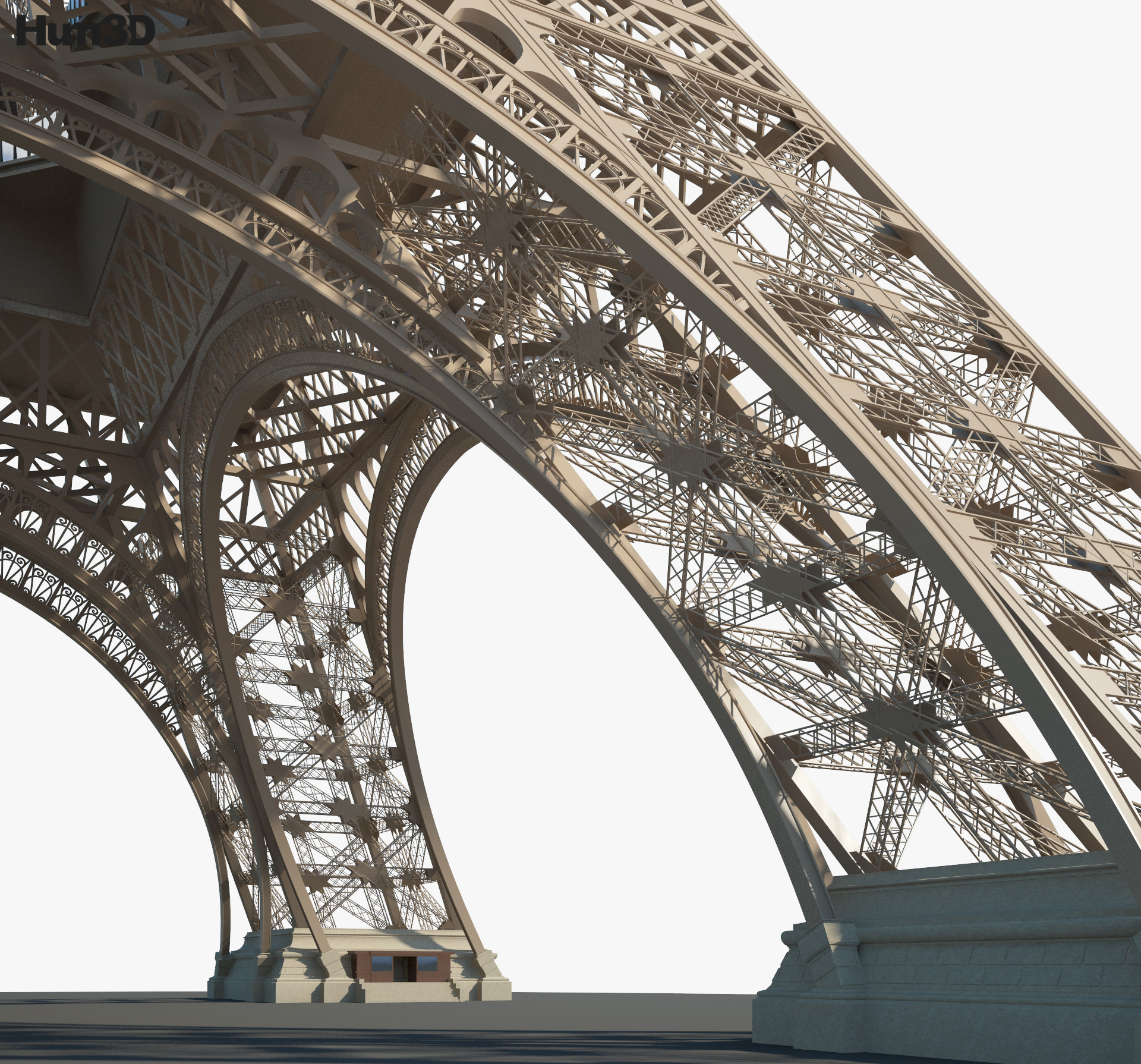 Eiffel Tower 3D model - Download Buildings on 3DModels.org