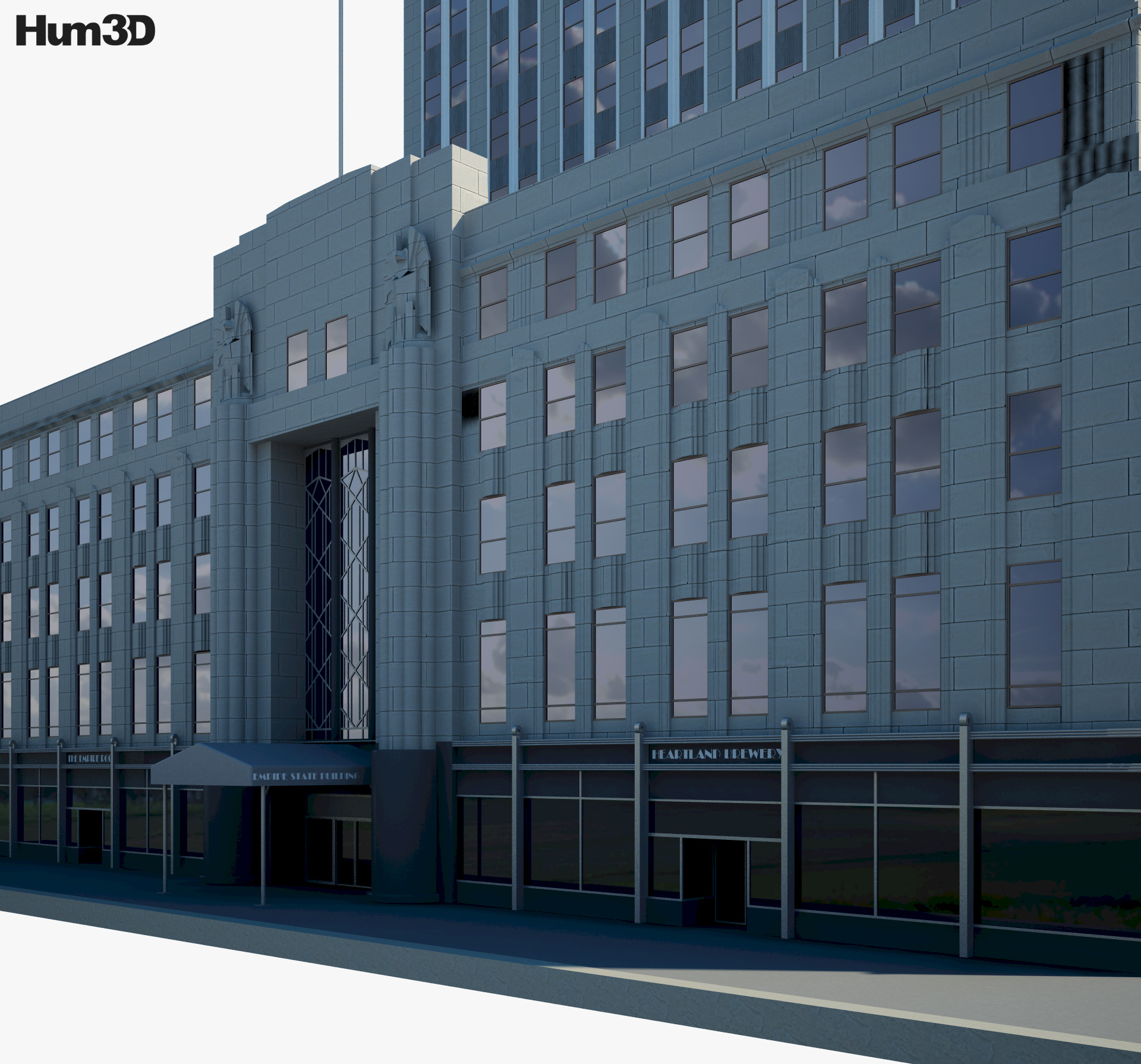 Empire State Building 3D model - Download Buildings on 3DModels.org