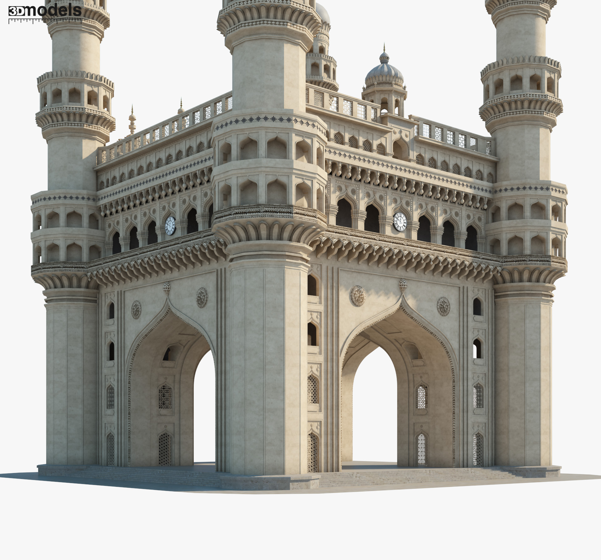 Charminar 3D model - Download Buildings on 3DModels.org