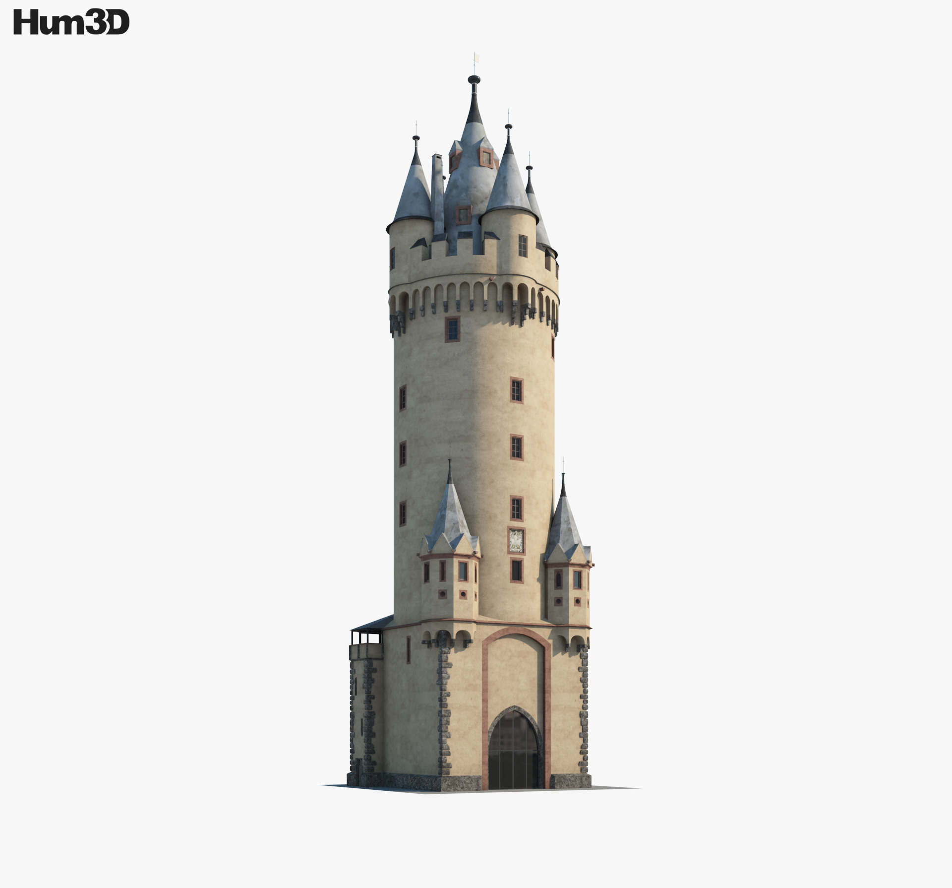 Eschenheimer Turm 3D model - Download Buildings on 3DModels.org
