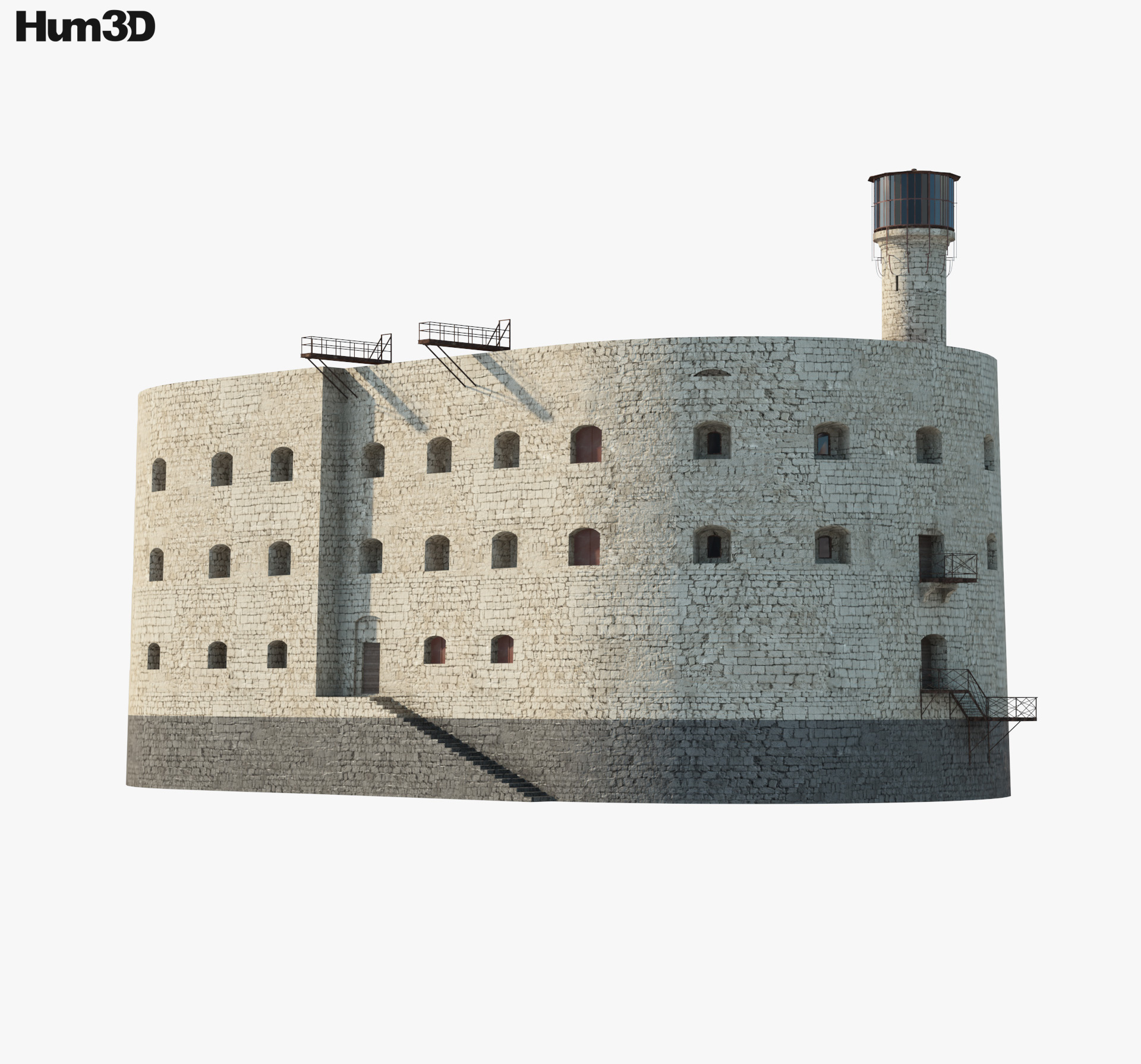 Fort Boyard 3D model - Download Buildings on 3DModels.org