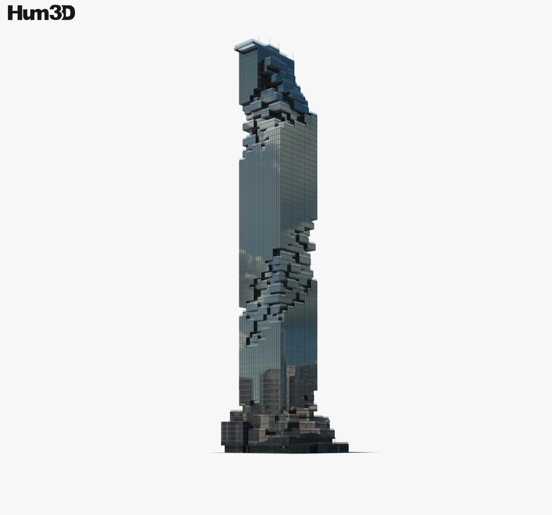 King Power Mahanakhon 3D model - Download Buildings on 3DModels.org