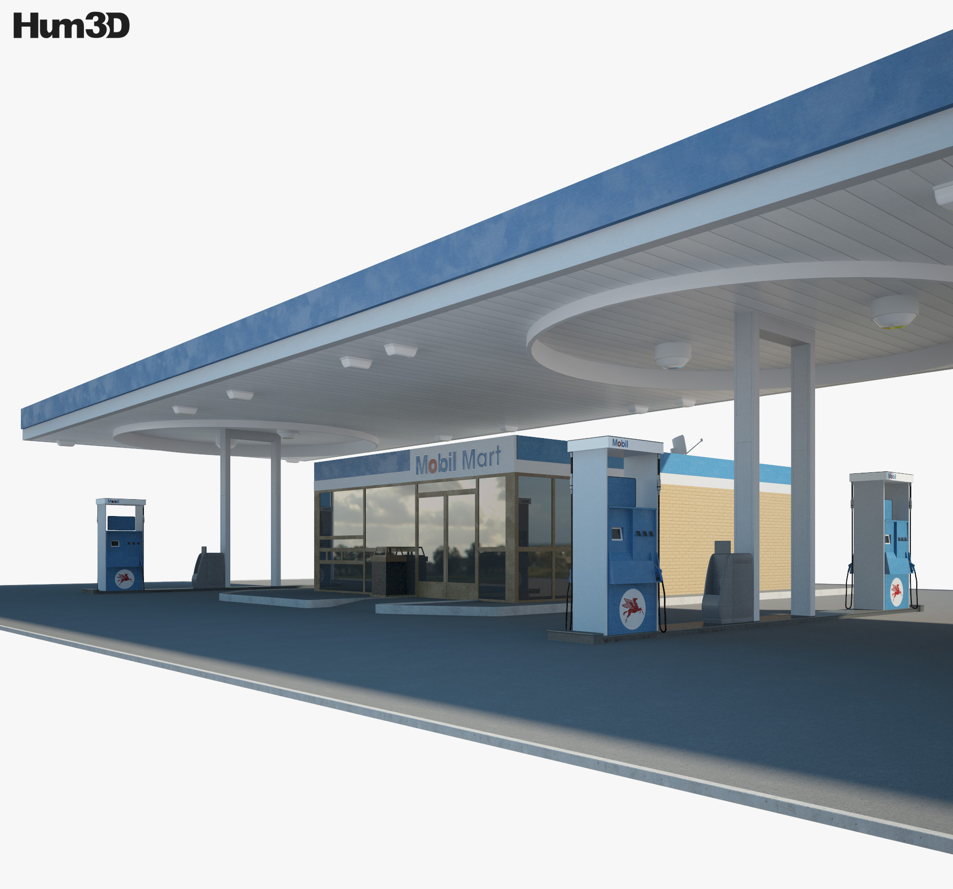 Mobil estación de servicio 001 Modelo 3D - Descargar Commercial ...