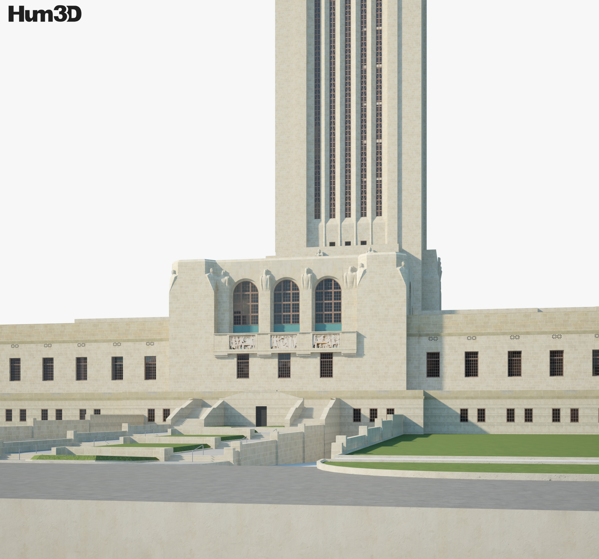 Nebraska State Capitol 3D model - Download Buildings on 3DModels.org