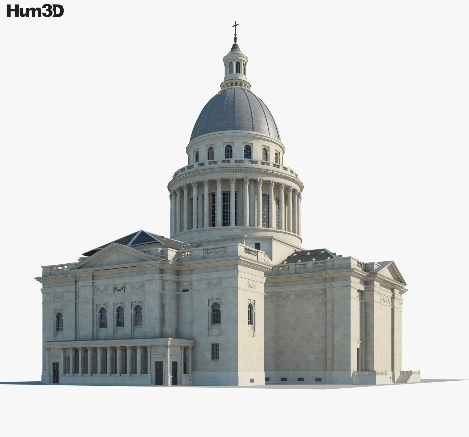 Panteón de París Modelo 3D - Descargar Edificios activado 3DModels.org