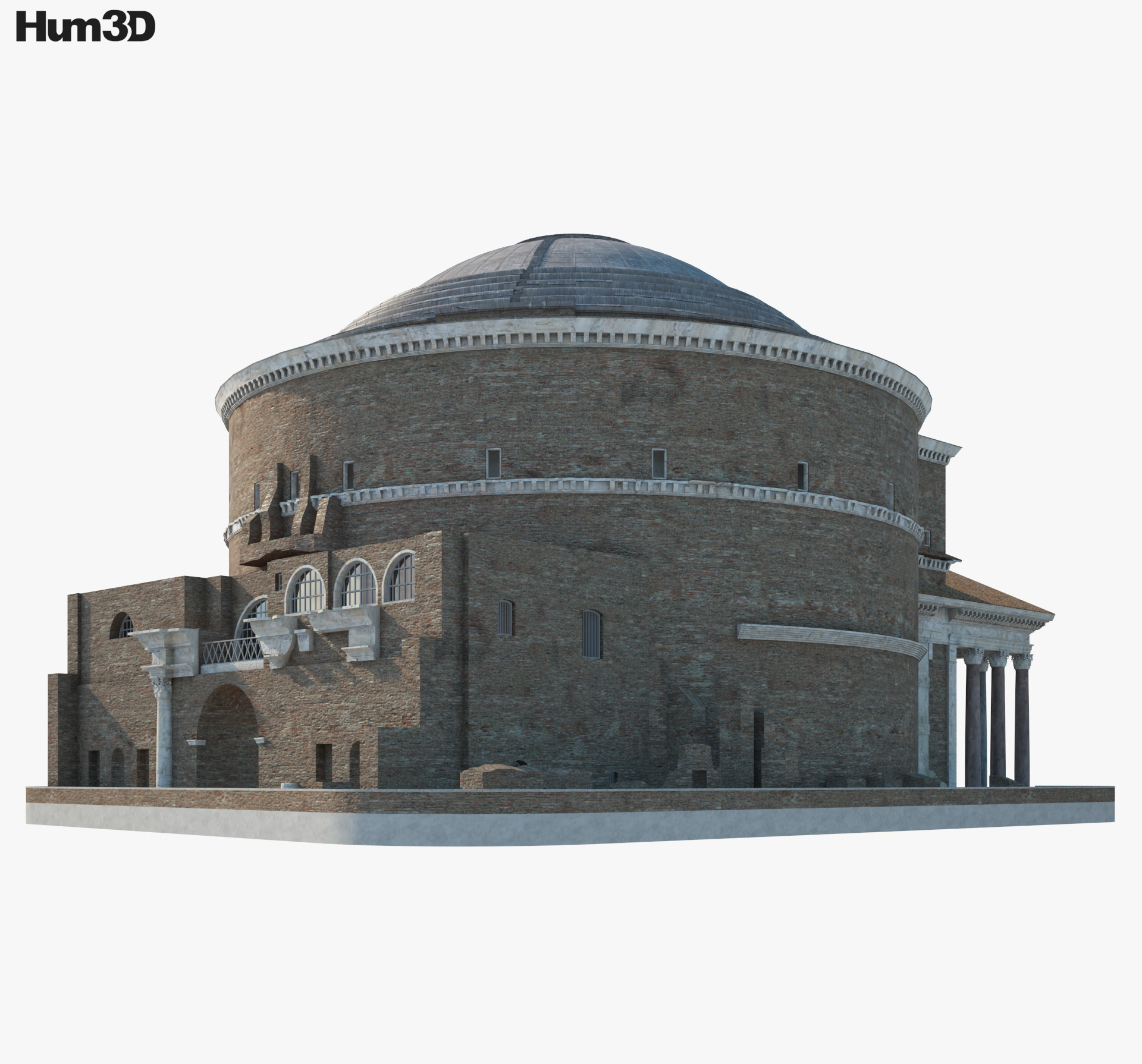 Panteón de Agripa Modelo 3D - Descargar Edificios activado 3DModels.org