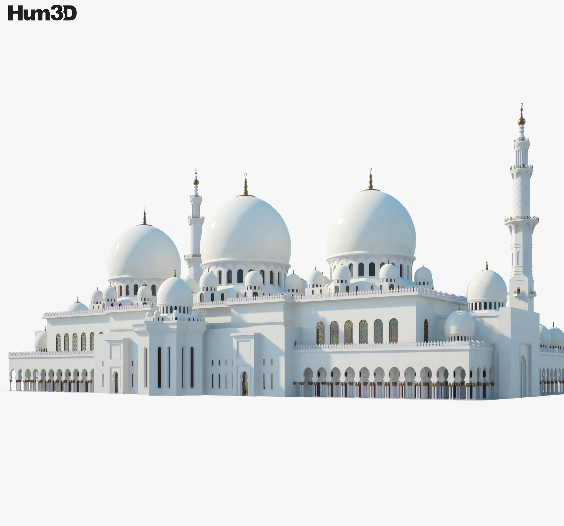 Sheikh Zayed Mosque 3D model - Download Buildings on 3DModels.org