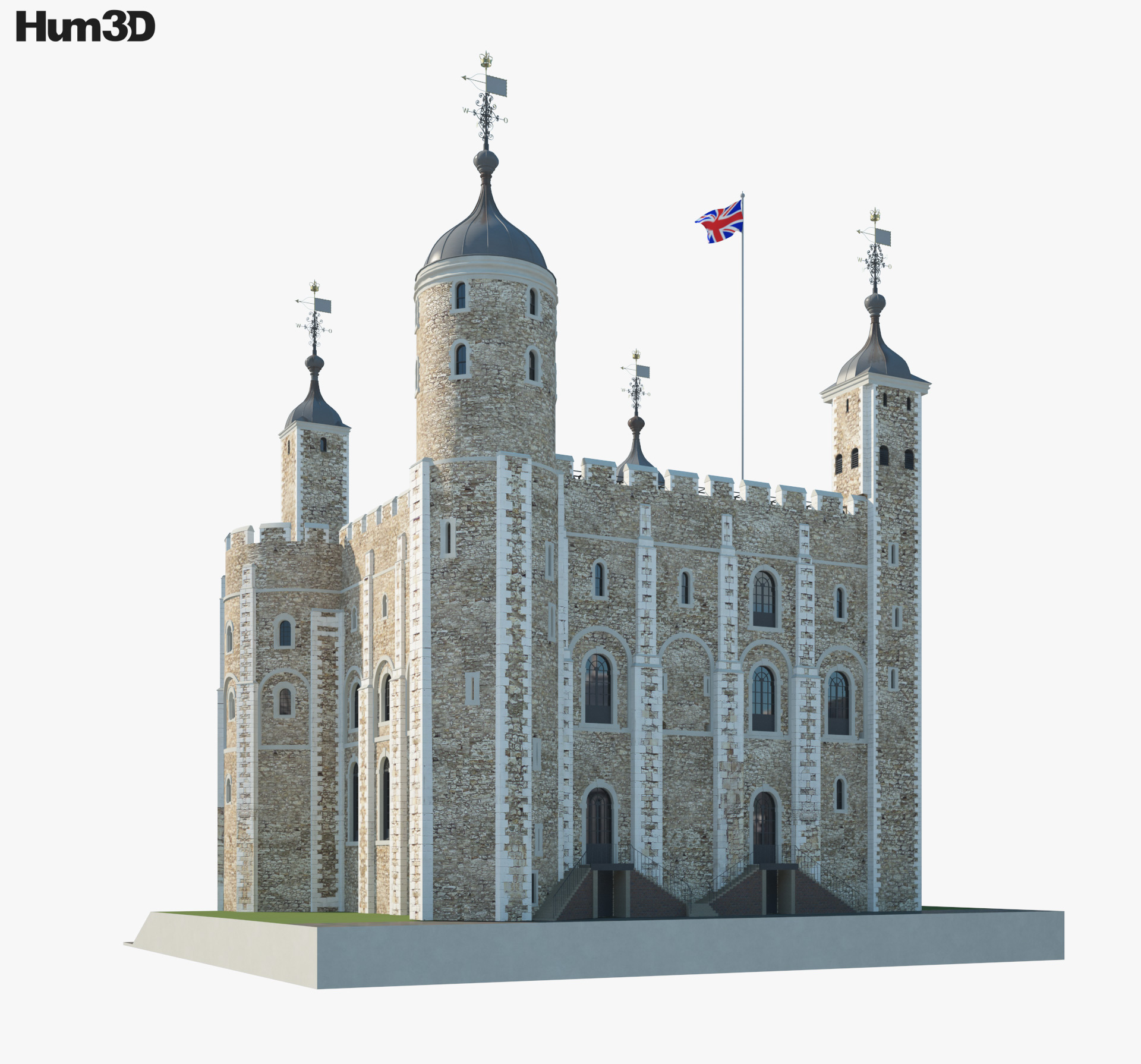Tower of London 3D model - Download Buildings on 3DModels.org