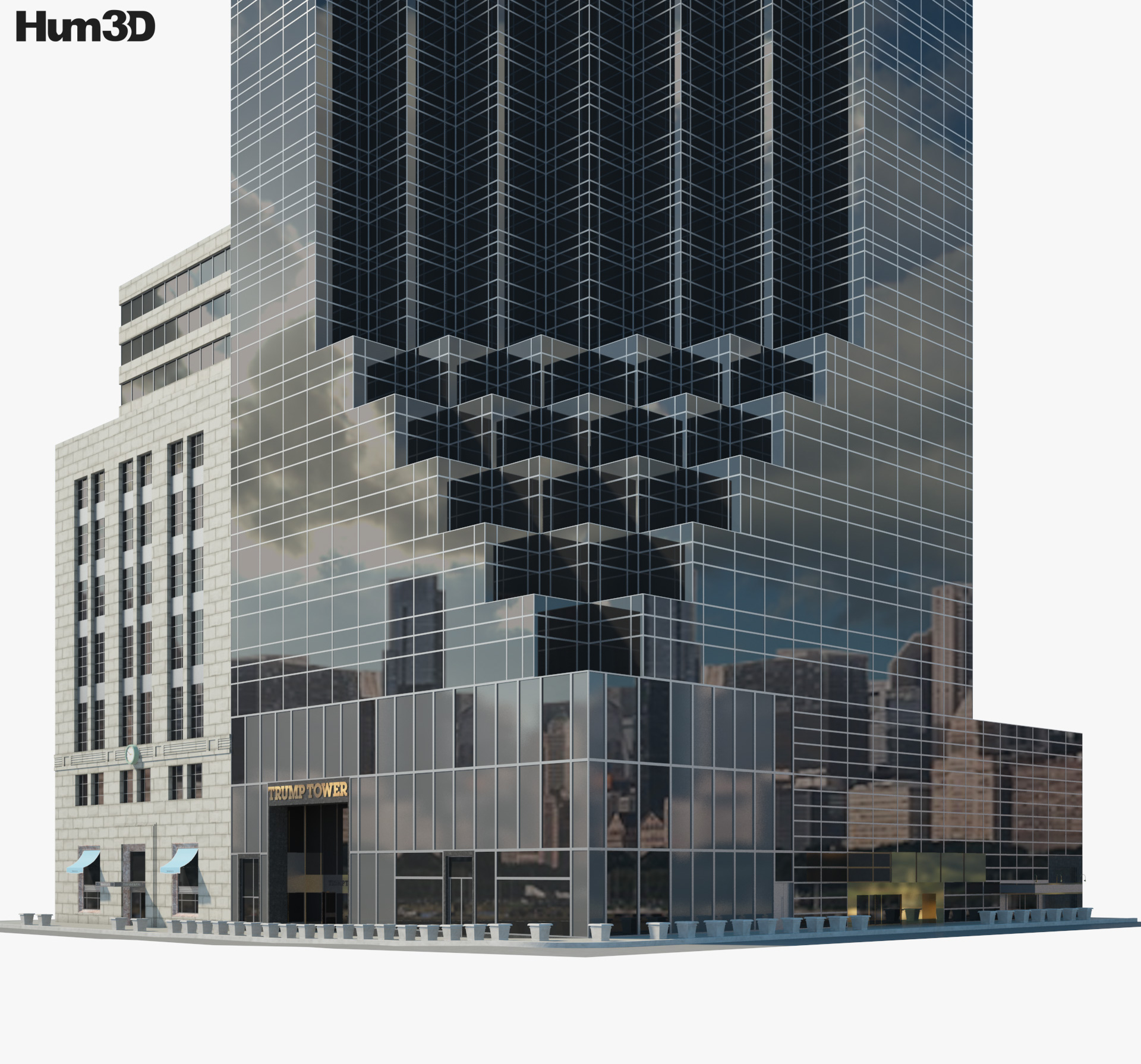 Trump Tower 3D model - Download Buildings on 3DModels.org