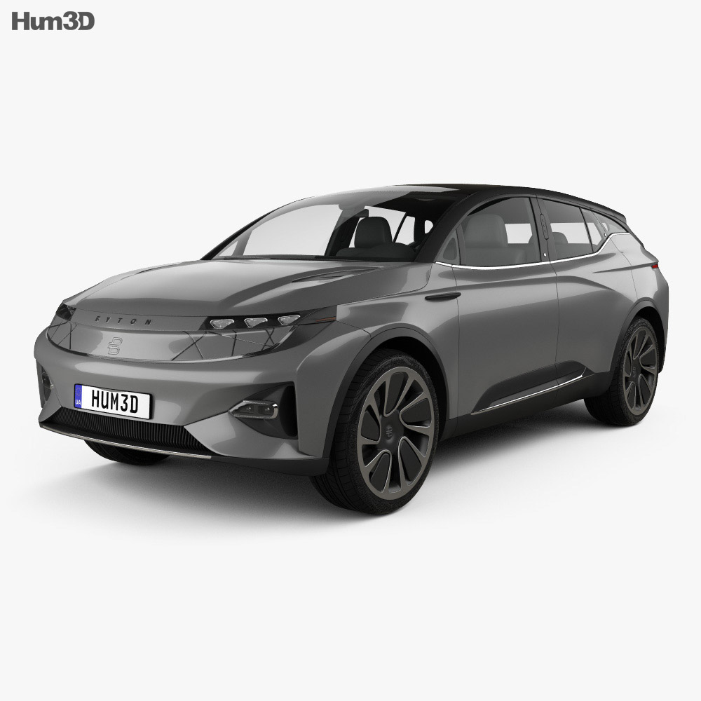 Byton M-byte Concept 2020 3D model - Download Crossover SUV on 3DModels.org