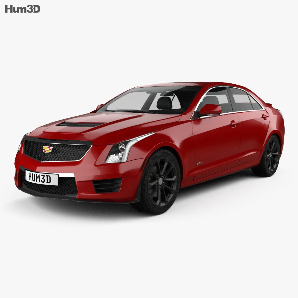 Cadillac ATS-V sedan 2020 3D model - Download Sedan on 3DModels.org