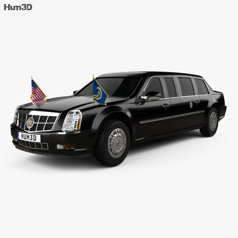 Cadillac US Presidential State Car 2016 3D model - Download Sedan on ...
