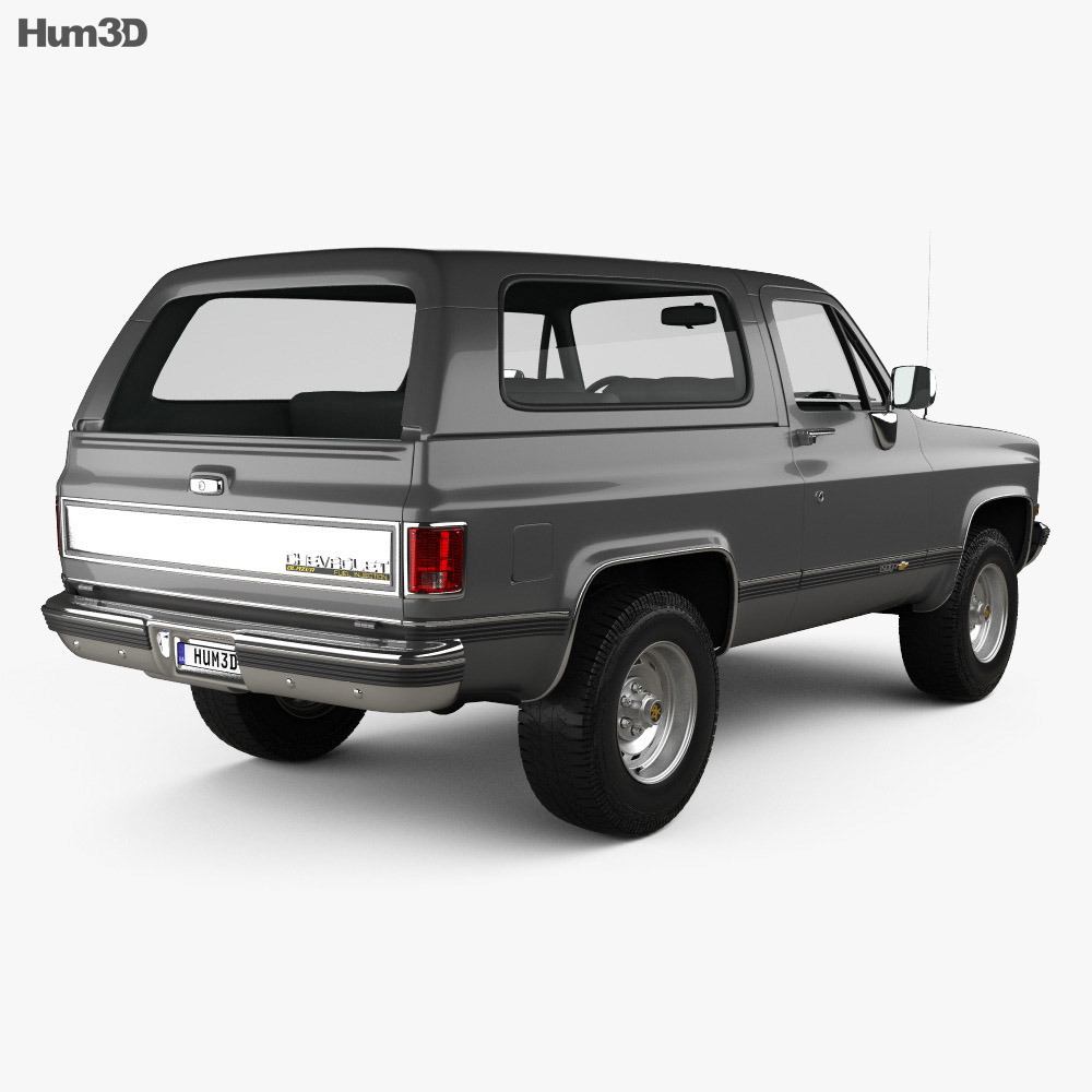 Chevrolet Blazer (K5) 1991 3D model - Download Crossover SUV on ...