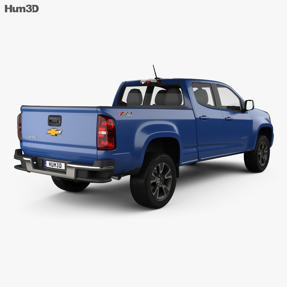 Chevrolet Colorado Crew Cab Long Box Z71 US-spec 2017 3D model ...