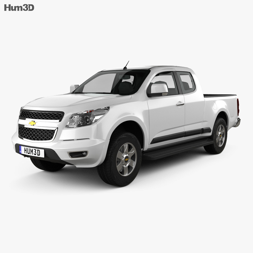 Chevrolet Colorado S-10 Extended Cab 2016 3D model - Download Pickup on ...