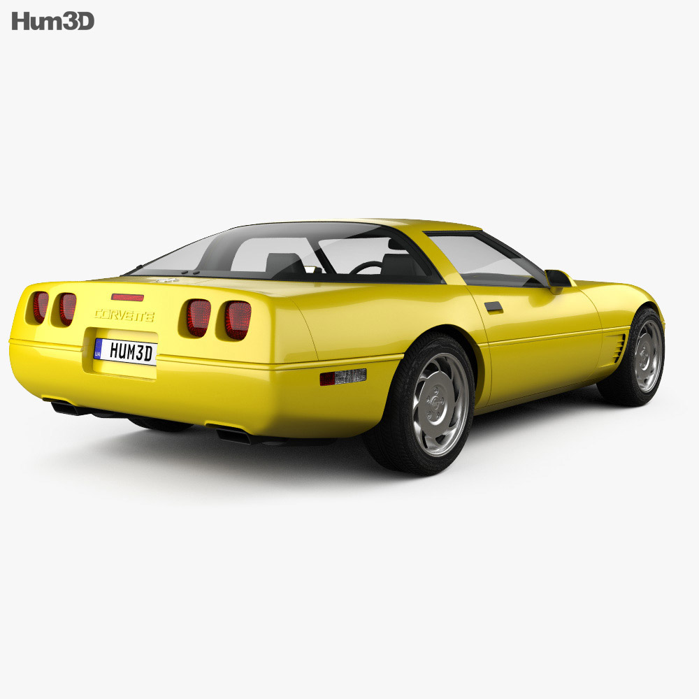 Chevrolet Corvette (C4) 1996 3D model - Download Sports car on 3DModels.org