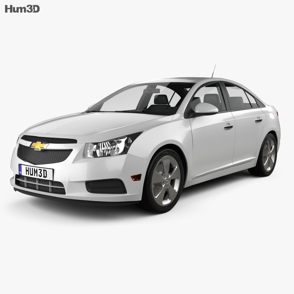 Chevrolet Cruze (J300) 2012 3D model - Download Sedan on 3DModels.org