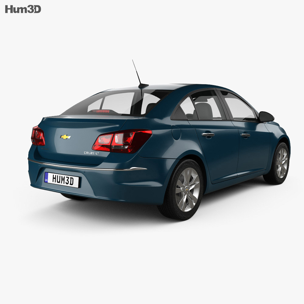 Chevrolet Cruze sedan 2018 3D model - Download Sedan on 3DModels.org