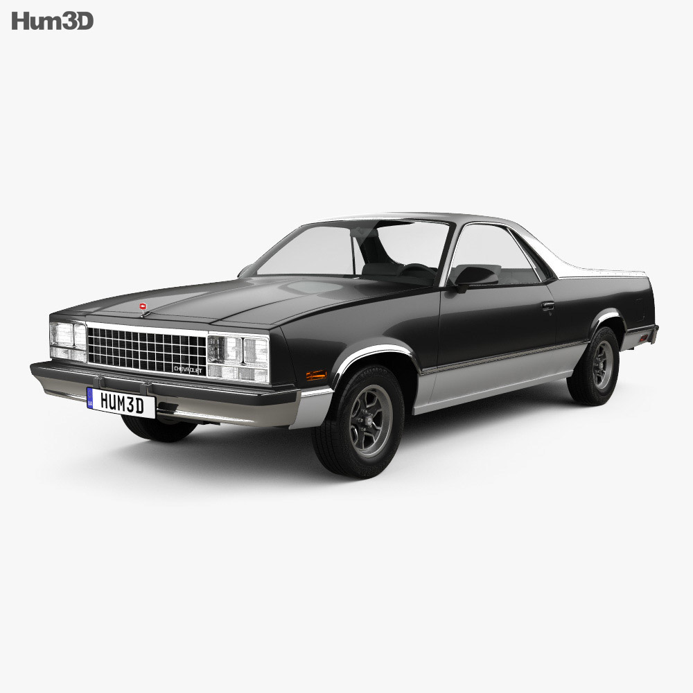 Chevrolet El Camino 1982 3D model - Download Sports car on 3DModels.org