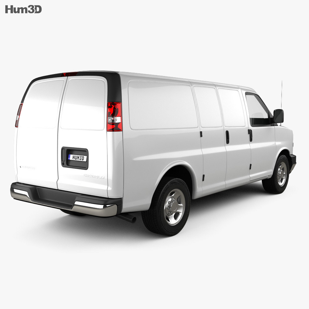 Chevrolet Express 2011 3D model - Download Van on 3DModels.org