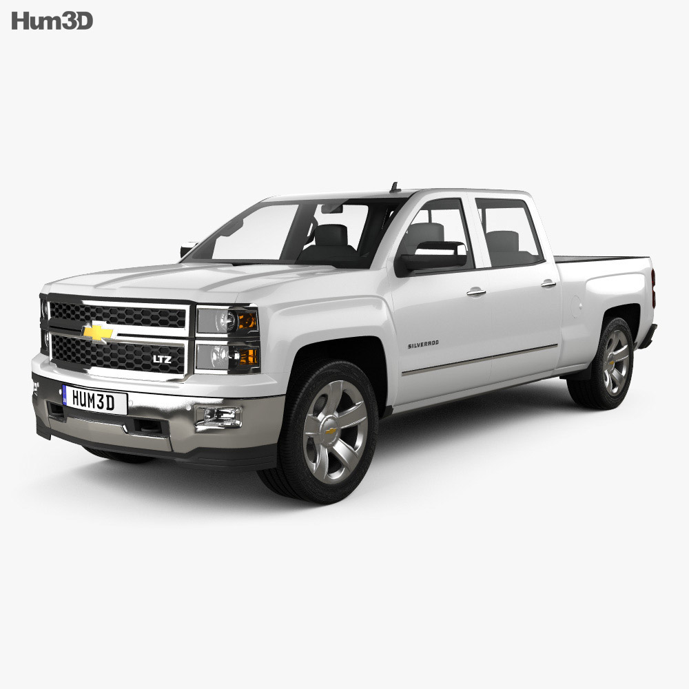 Chevrolet Silverado Crew Cab LTZ 2016 3D model - Download Pickup on ...