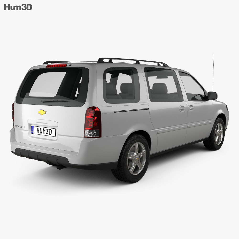 Chevrolet Uplander LS 2008 3D model - Download Van on 3DModels.org