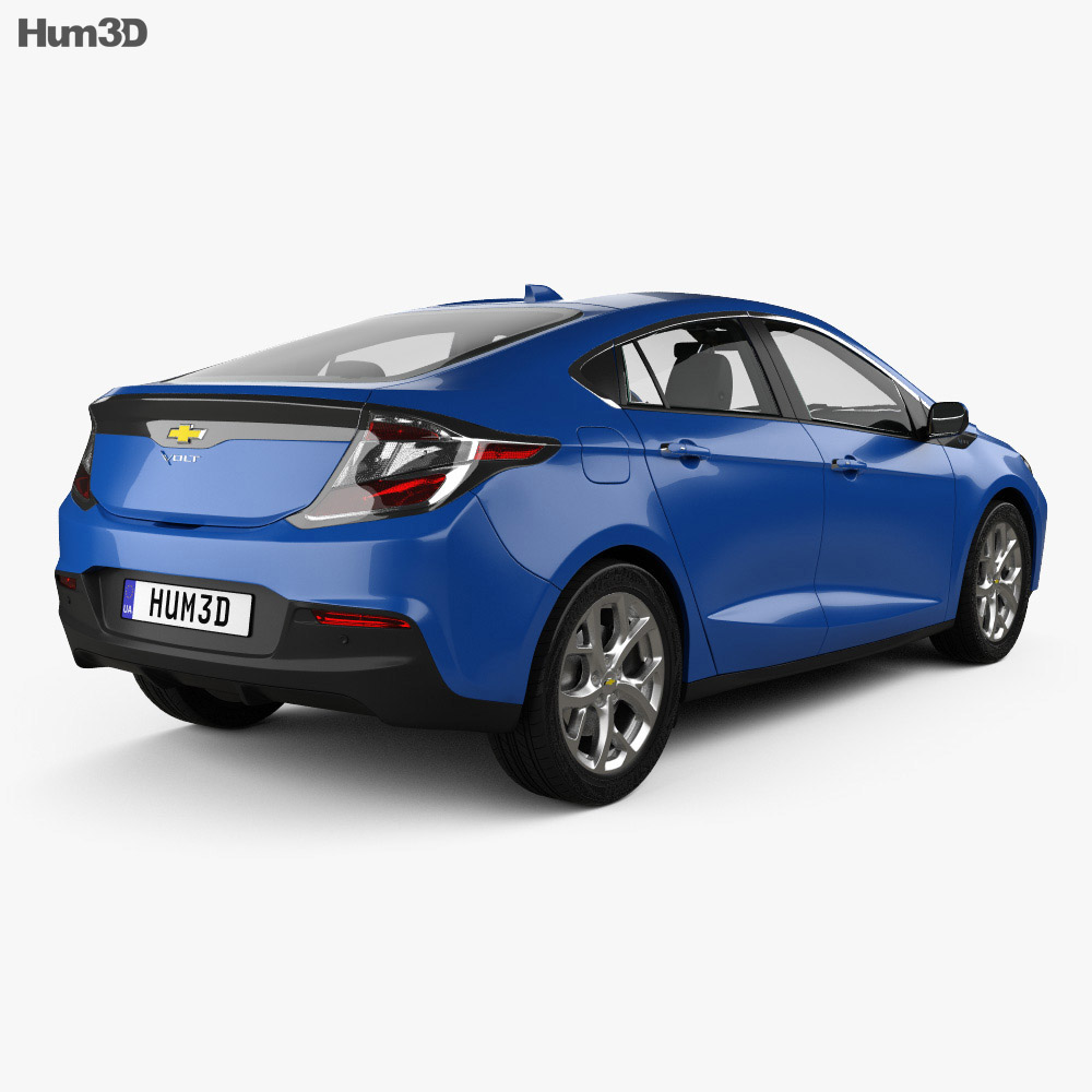Chevrolet Volt with HQ interior 2018 3D model - Download Hatchback on ...