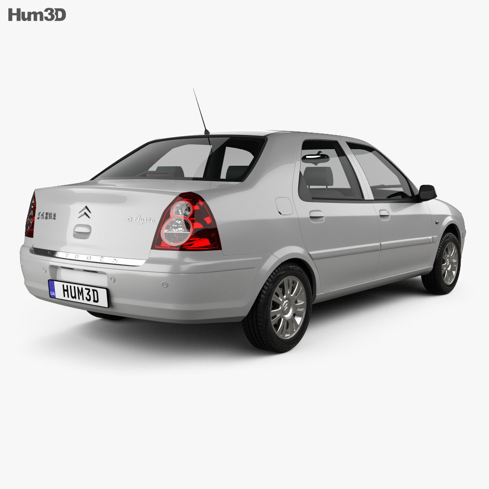 Citroen C-Elysee sedan 2012 3D model - Download Sedan on 3DModels.org