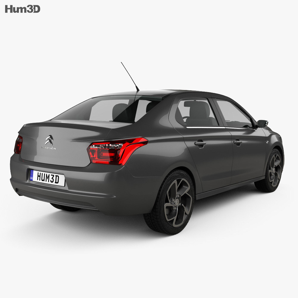 Citroen C-Elysee Live 2018 3D model - Download Sedan on 3DModels.org